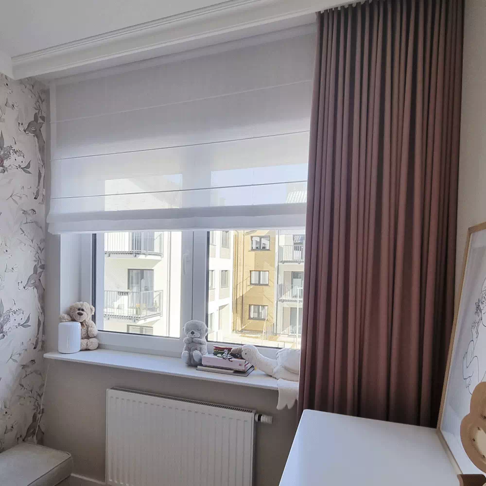 Roleta rzymska do pokoju dziecka - szyta na wymiar!